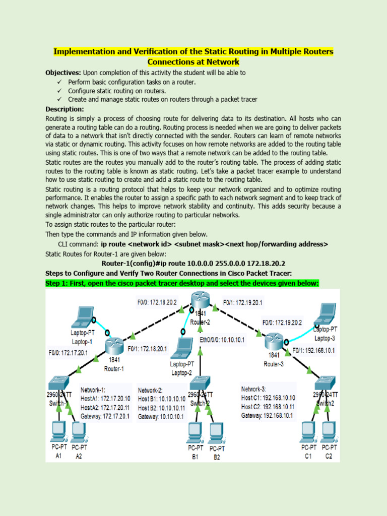 Routing And Basic Configuration By Mhk 250218 105710 Pdf