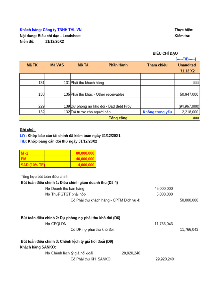 Leader Sheet | PDF
