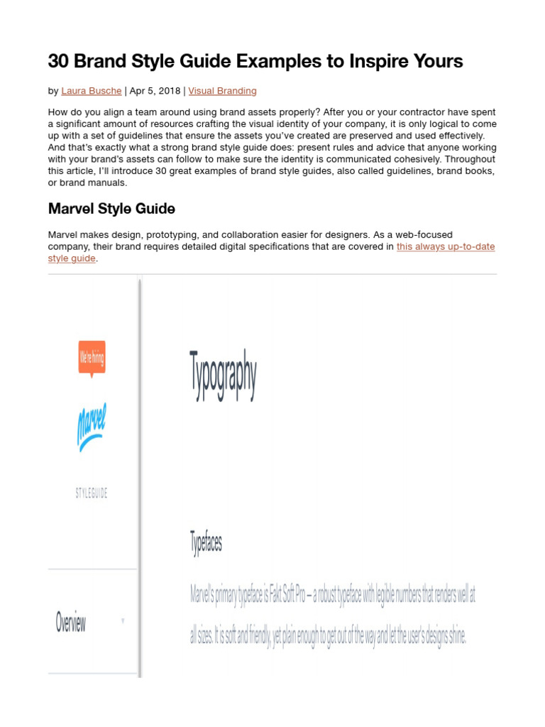30 Brand Style Guide Examples To Inspire Yours | PDF | Brand | Logos