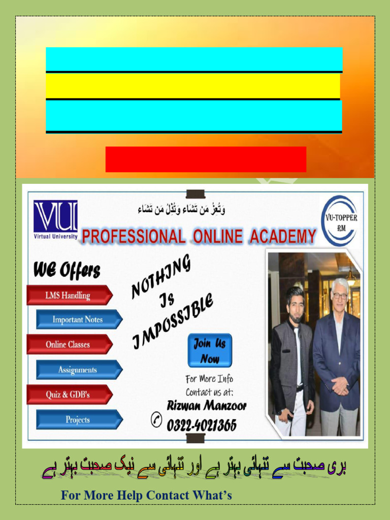 CS504 Mcqs MidTerm by Vu Topper RM | PDF | System | Computer Programming