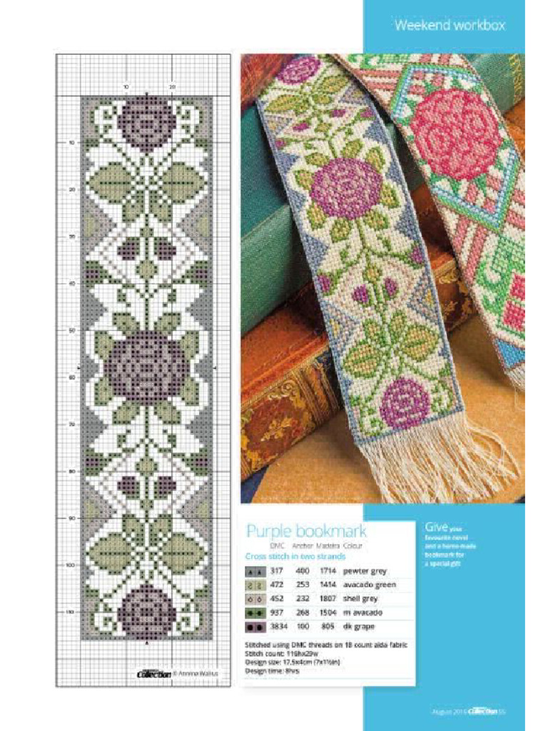 Bookmark 26 Cross Stitch Pattern | PDF