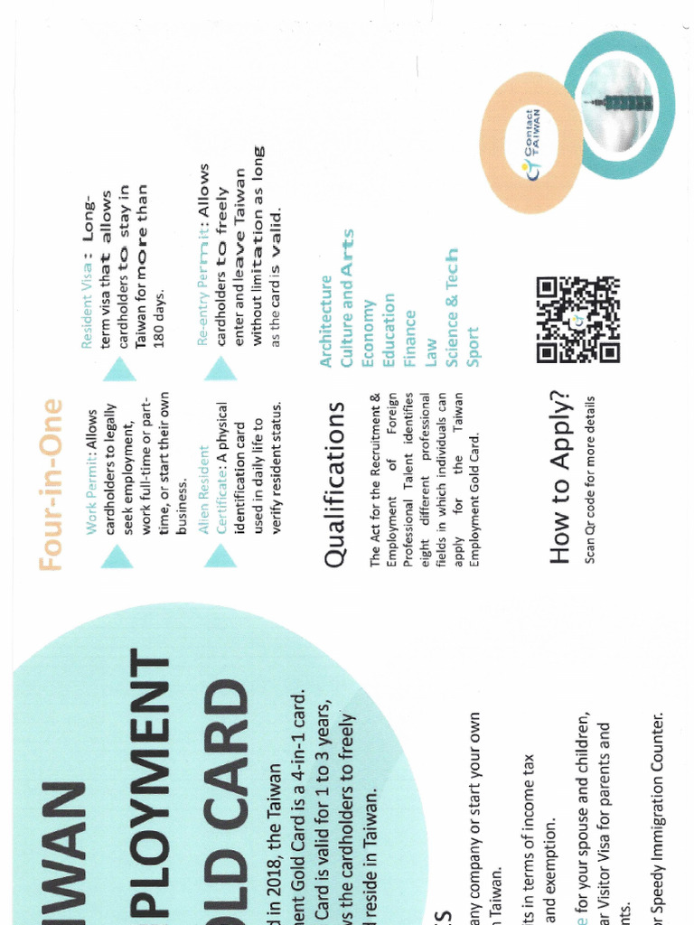 Taiwan Gold Card | PDF