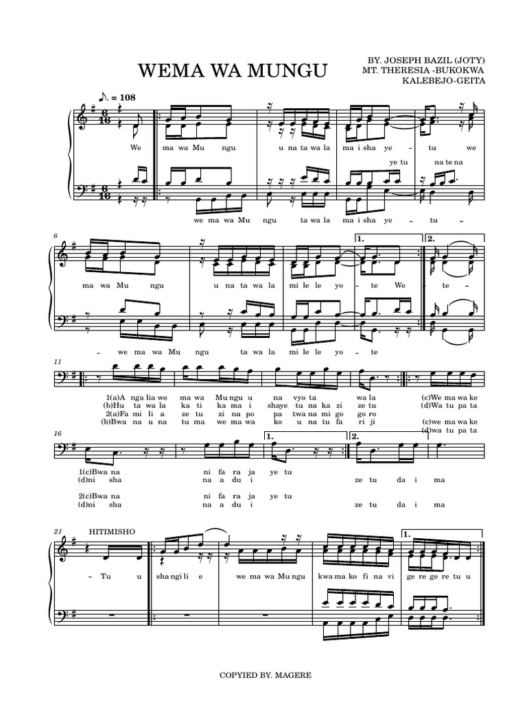 Wema Wa Mungu | PDF