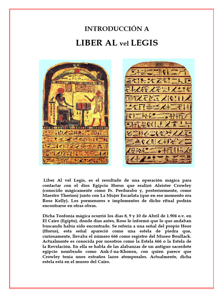 LIBER AL Vel LEGIS | PDF | Thelema