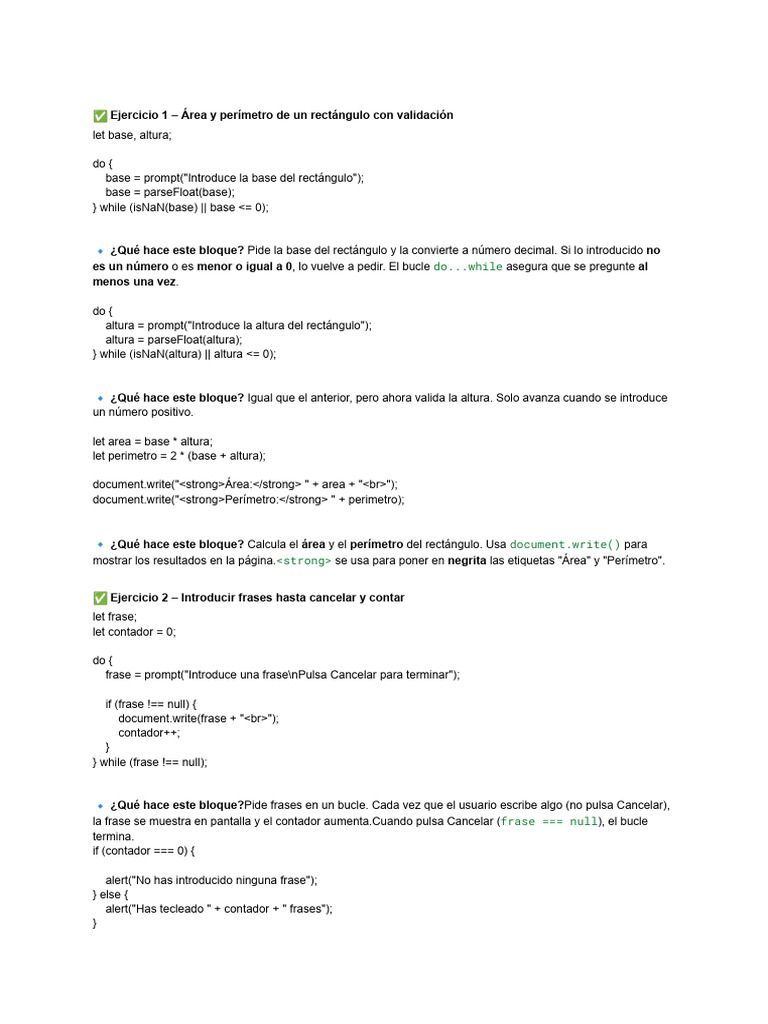 Copia de Copia de Copia de Ejercicios Javascript-2 | PDF | Informática ...