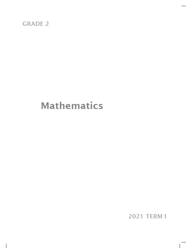 Exemplar Lesson Plan Grade 2 Mathematics Term 1 - 2021 | PDF | Lesson ...