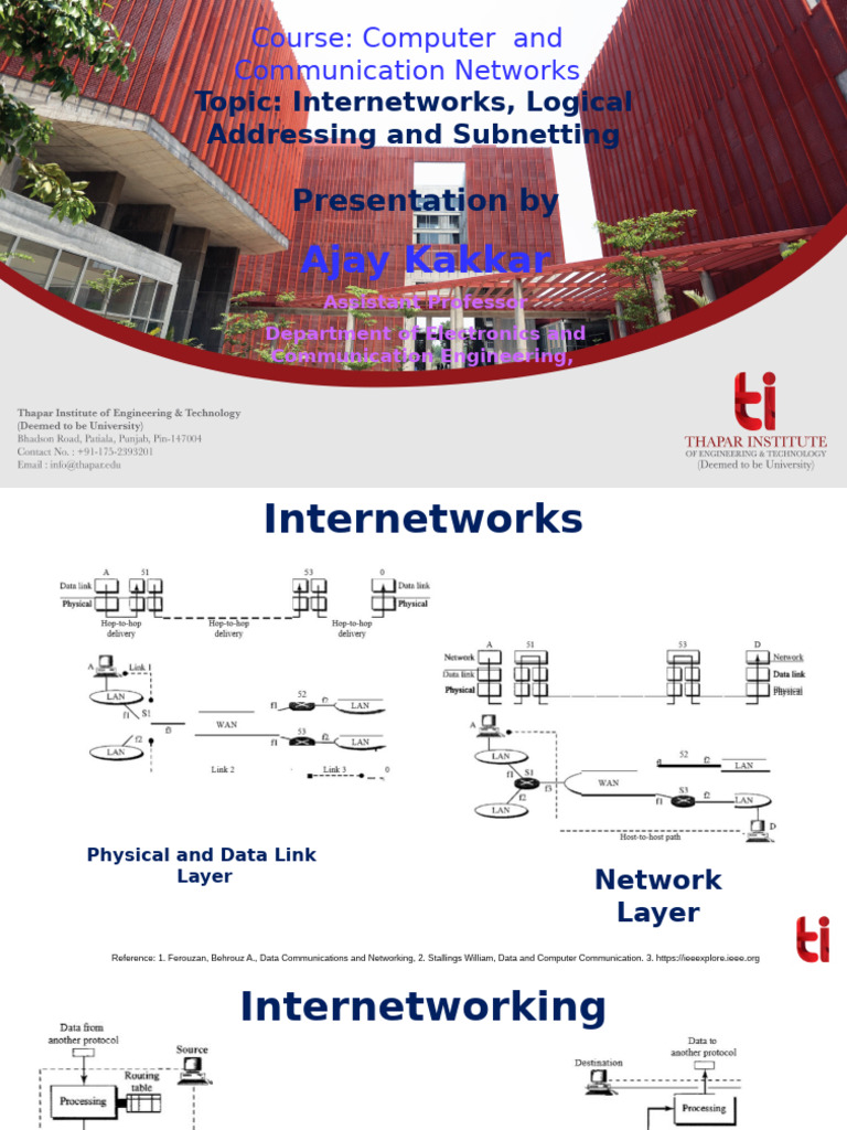 Internetworks, Logical Addressing and Subnetting | PDF | Ip Address | Computer Network