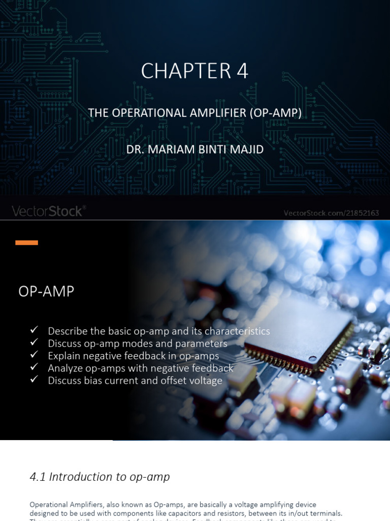 CHAPTER 4 THE OPERATIONAL AMPLIFIER | PDF | Operational Amplifier | Amplifier