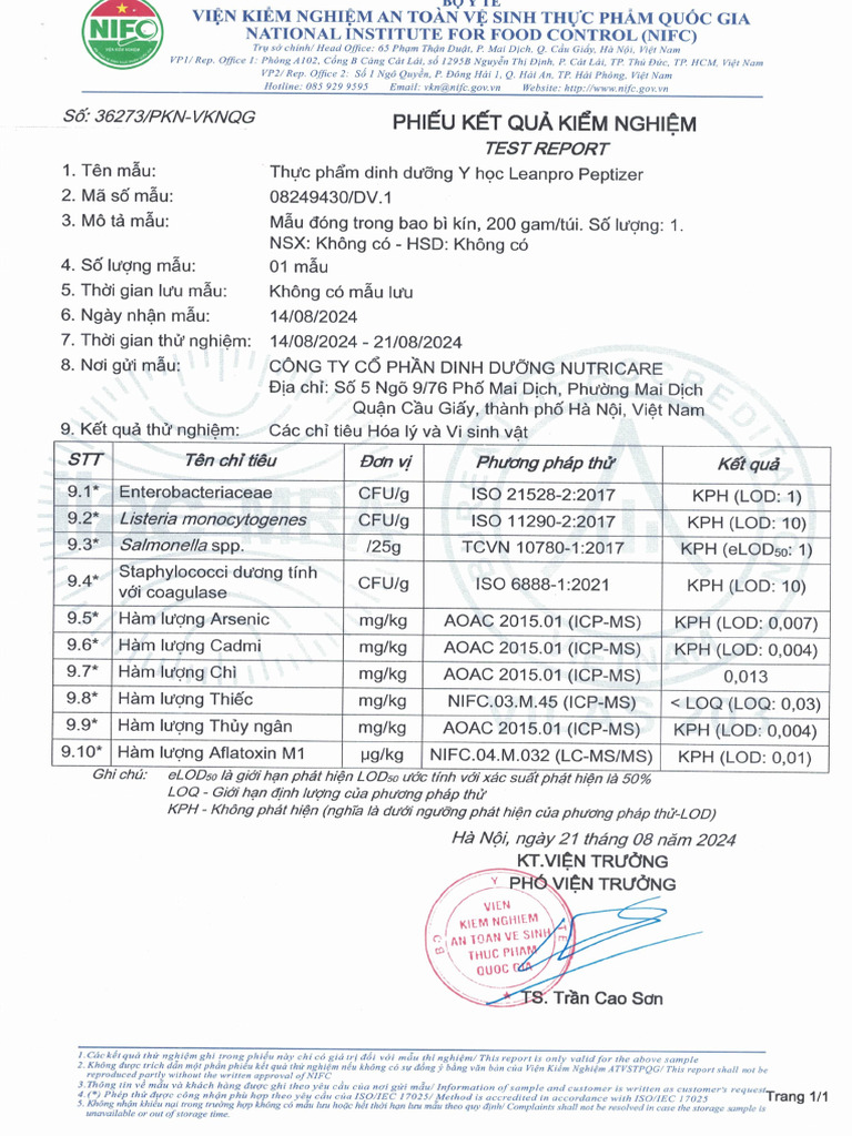 PKN An Toàn Leanpro Peptizer | PDF