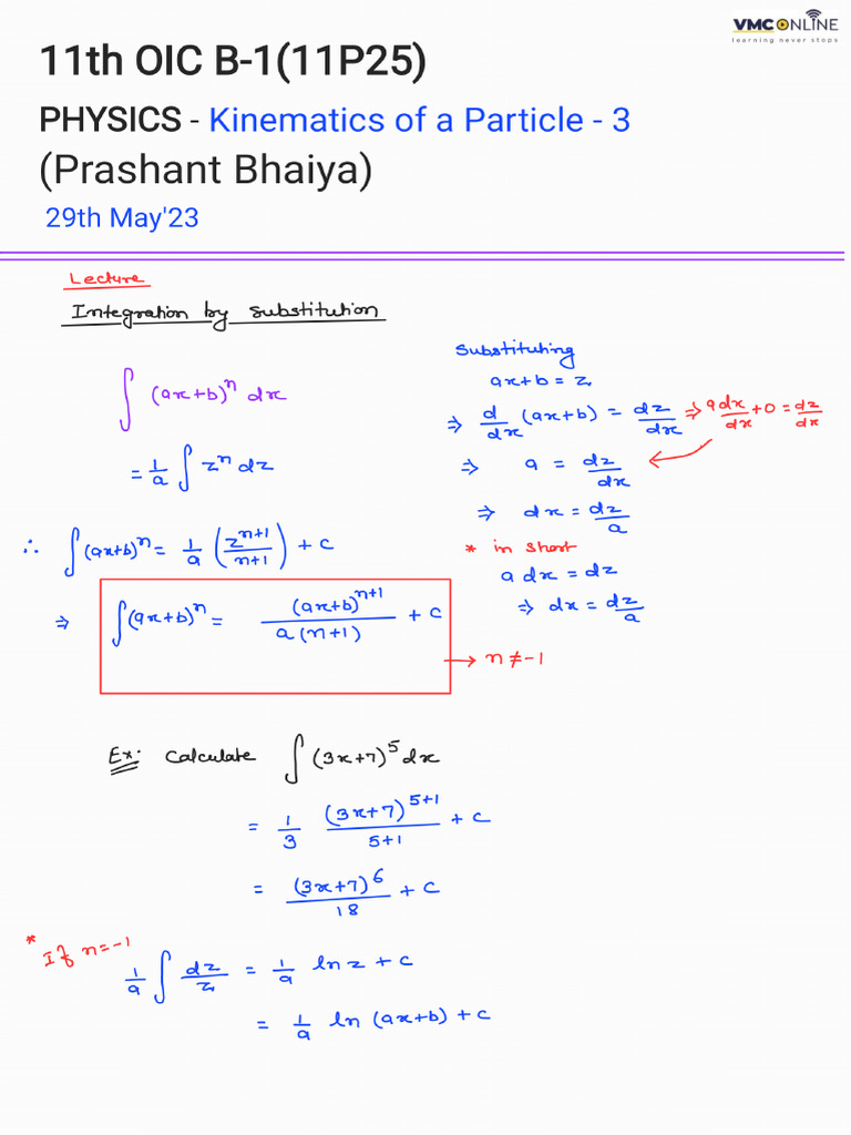 Physics Kinematics 3 | PDF