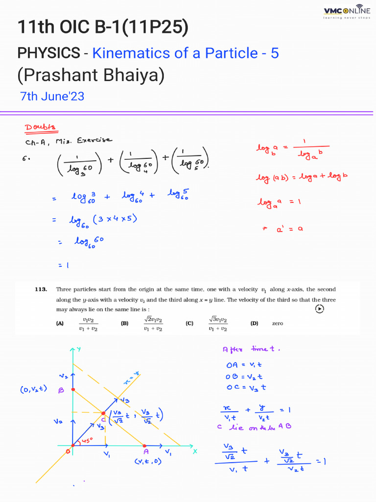 Physics Kinematics 5 | PDF