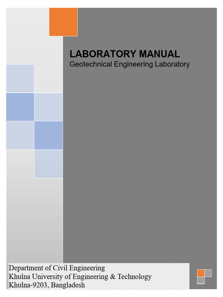 Laboratory Manual On Ce 3232 | PDF | Soil Mechanics | Density