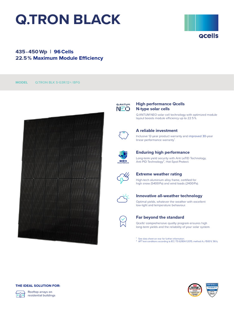 Qcells Data Sheet Q.TRON BLK S-G3R.12+-BFG 435-450 2025-03 Rev03 EN ...