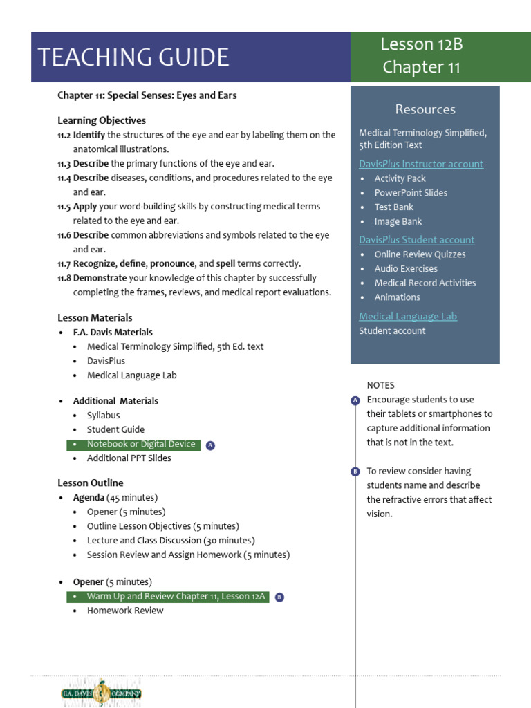 Fad Gs5e TG CH 11 LSN 12 B | PDF | Learning