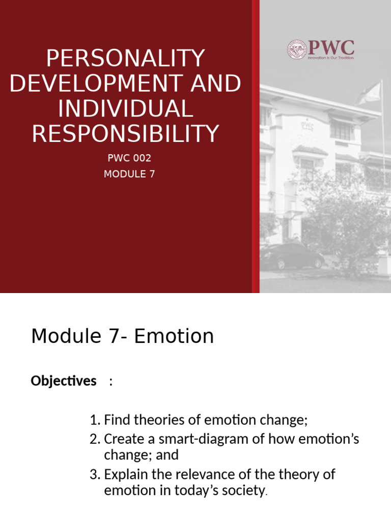 7PPT - GE - Personality Development Module 7 - Rhona Payot | PDF ...