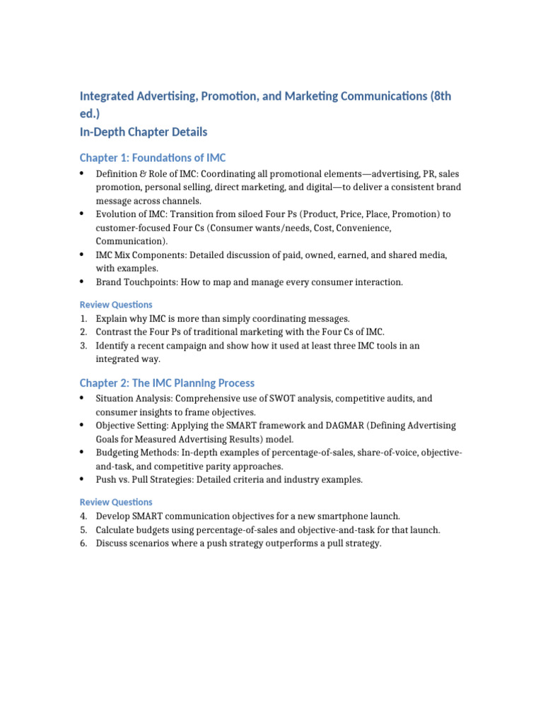 Integrated_IMC_8th_edition_Detailed | PDF