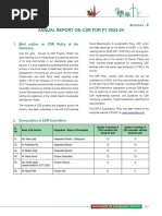 ONGC CSR Impact & Financial Report | PDF | Corporate Social ...