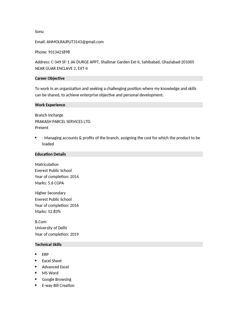 Sonu_Resume_Updated-2 | PDF