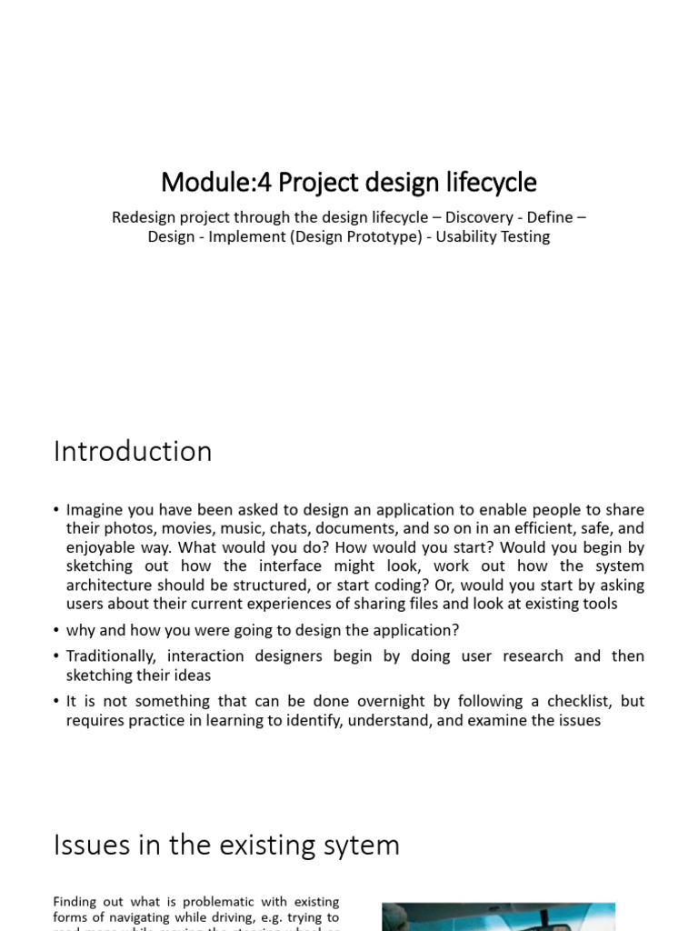 Module4 CBS3011 Project Desgin Lifecycle | PDF | Usability | Computing