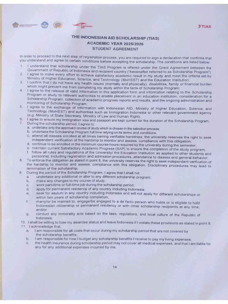 Angelina Student Agreement Form (1) (1) | PDF