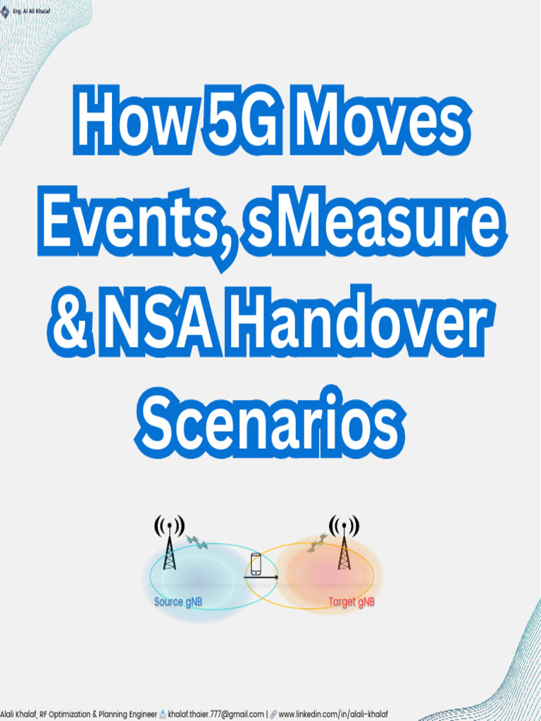 A Closer Look at 5G Handover and Event A3 (By Alali Khalaf) | PDF ...