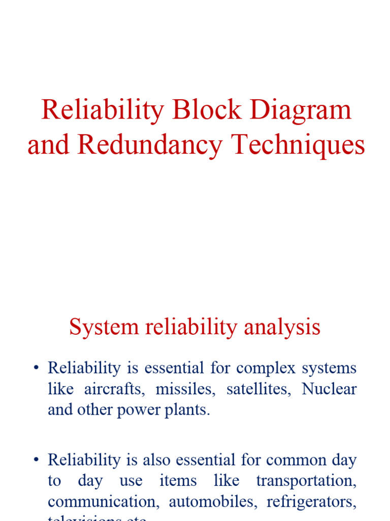 03 - Reliability Block Diagrams | PDF | Reliability Engineering ...