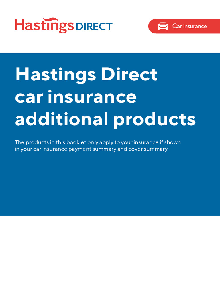 Hastings Direct Car Insurance Guide | PDF | Insurance | Vehicle Insurance