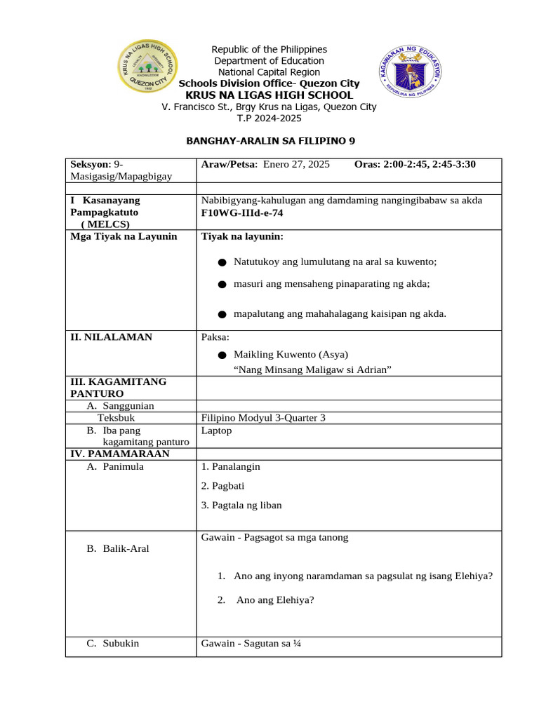 1 - 28 - 25 - Lesson Plan - Martin | PDF
