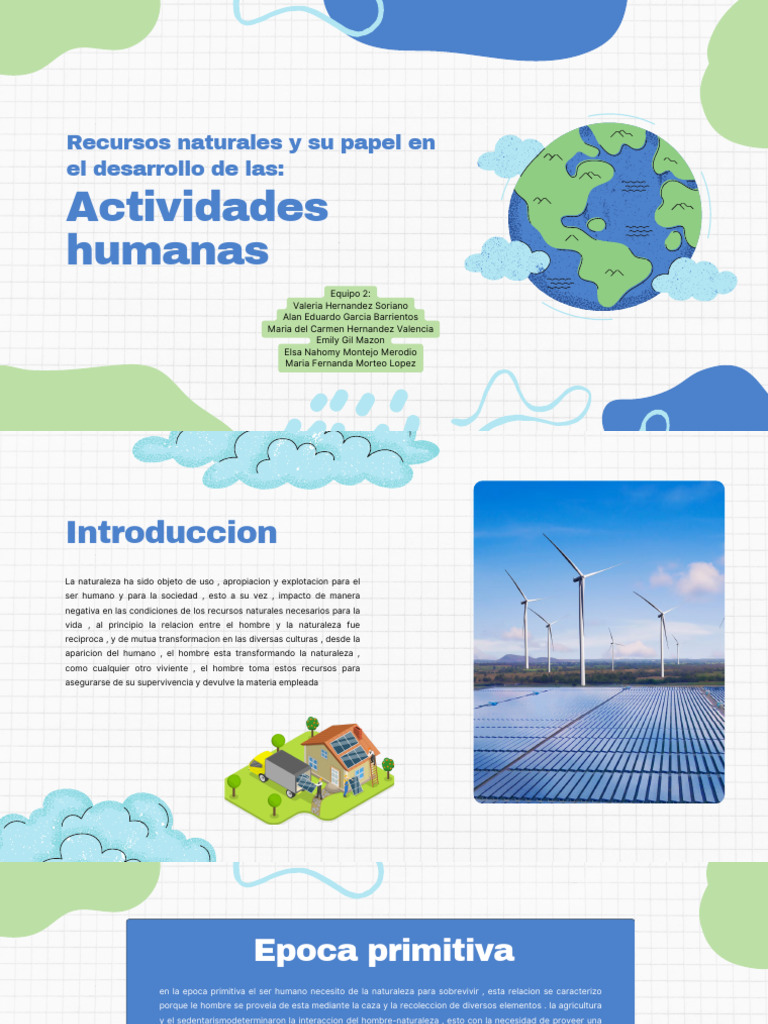 Recursos Naturales y Supervivencia Humana | PDF | Naturaleza | Edades ...
