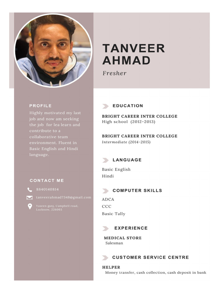 Tanveer C.V. | PDF