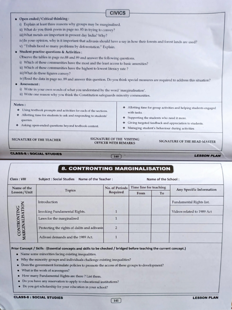 8th Politics Unit 8 Lesson Plan | PDF