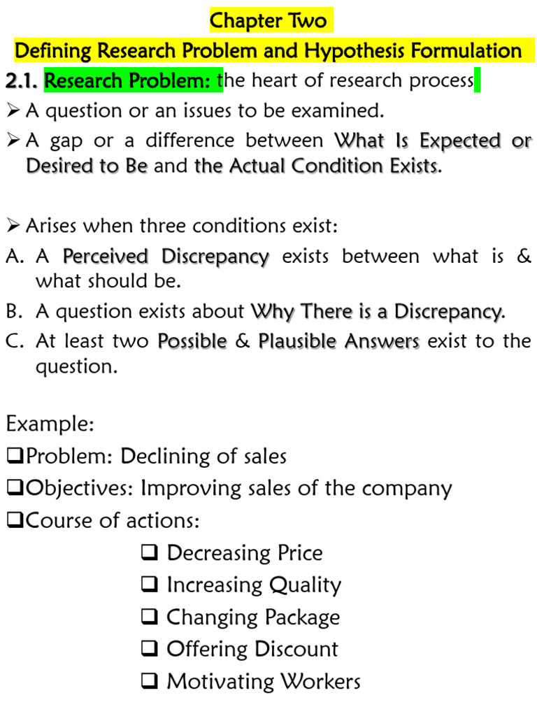 Marketing Research Chapter 2 | PDF | Hypothesis | Data