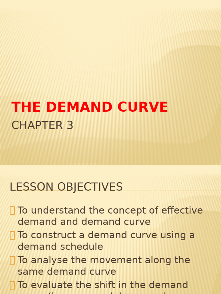 Chapter 3 The Demand Curve | PDF