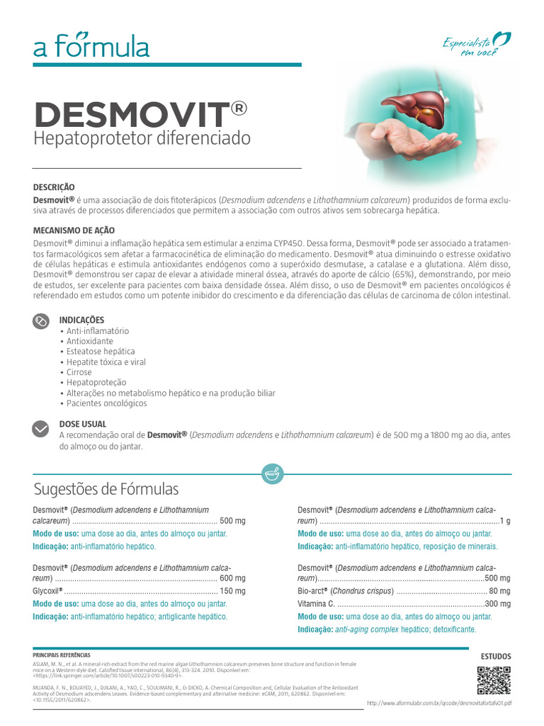 Desmovit - para Lipedema e Protetor Hepático | PDF | Polyphenol | Clinical Medicine