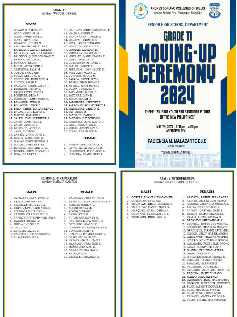 Moving Up Ceremony | PDF