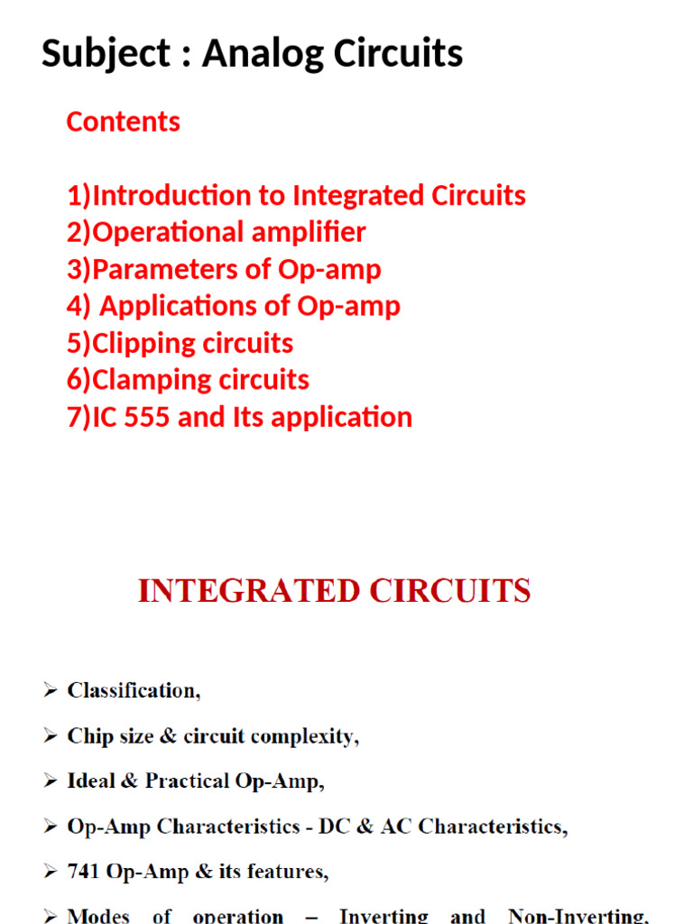 00 - Introduction To Op-Amp | PDF