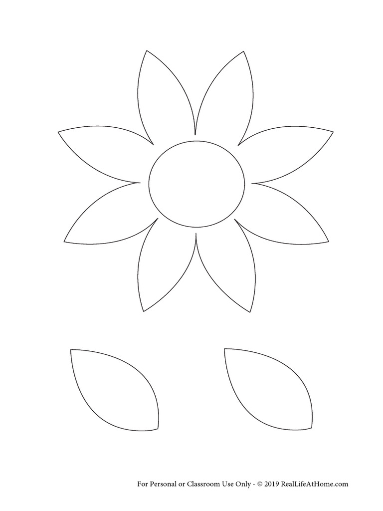 Sunflower Craft Template | PDF