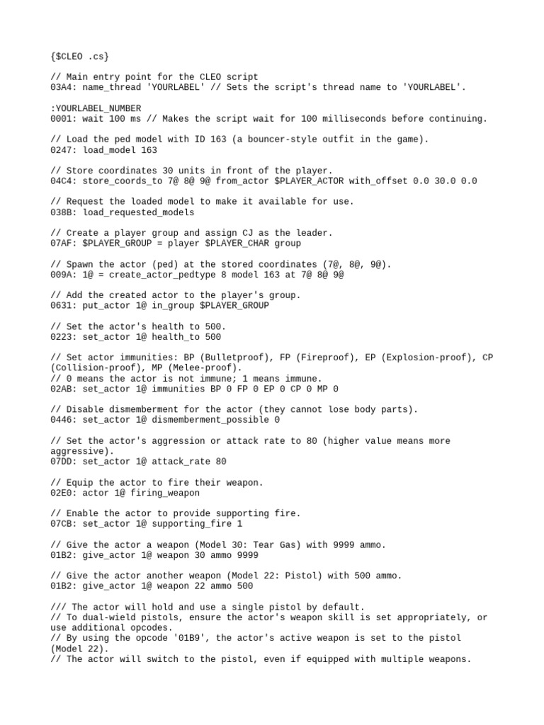 CreateCScript Spawn Ped Protection | PDF | Projectiles | Projectile Weapons