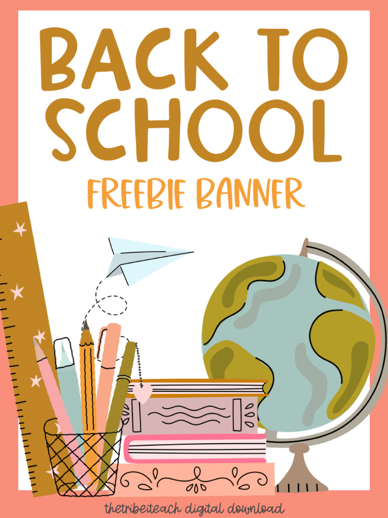 Back to School Freebie Banner Download | PDF