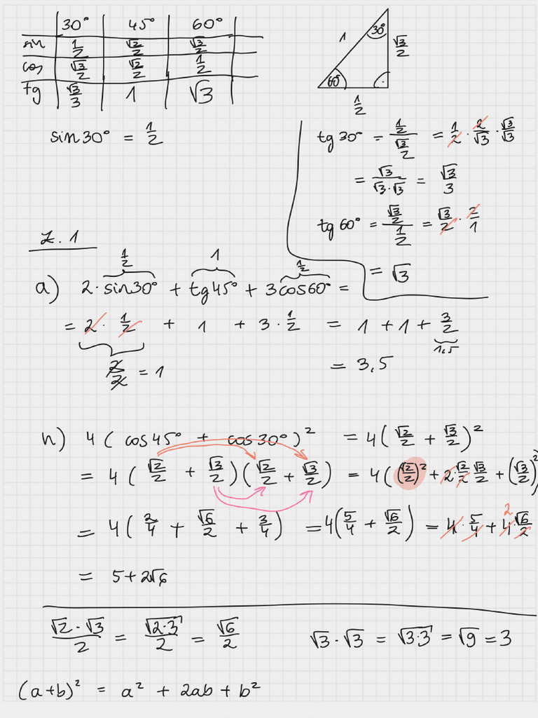 Notatki Matematyka kl2 | PDF