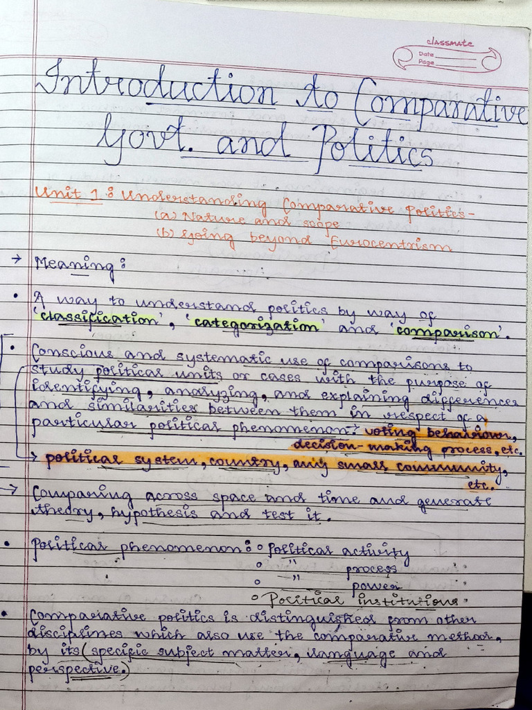 Comparative Government and Politics | PDF