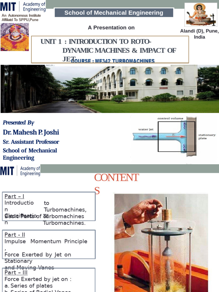 TM Unit 1 - Impact of Jet - Part 2 | PDF | Force | Turbomachinery