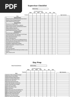 Closing Checklist & Shift Guide | PDF