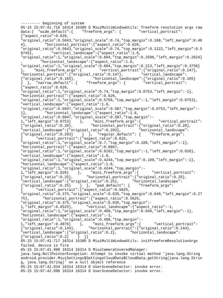 Logcat 1747300068356 | PDF | Computing | Computer Programming