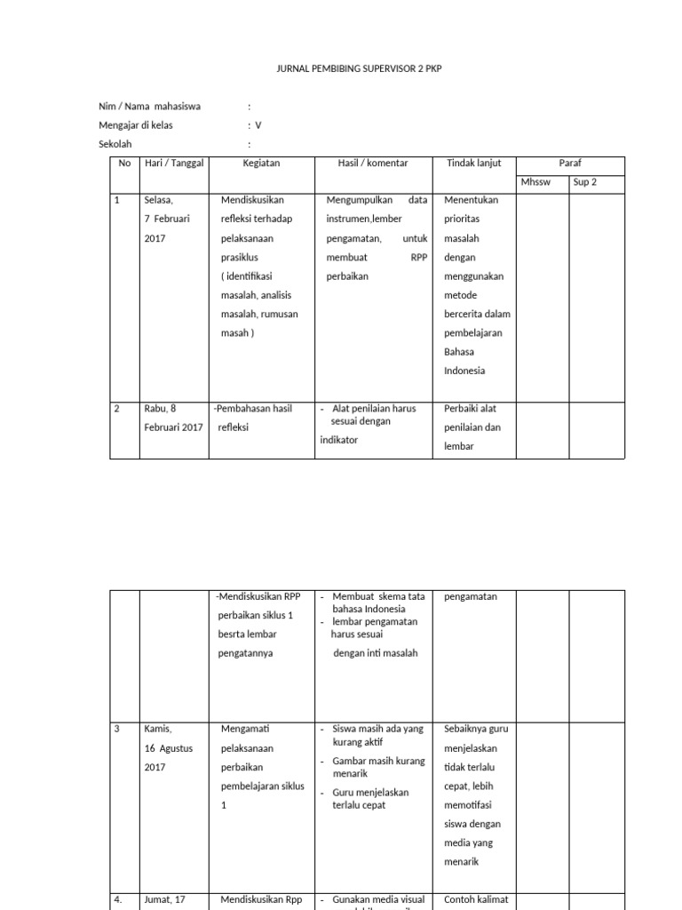 Jurnal Bimbingan PKP, PUr | PDF