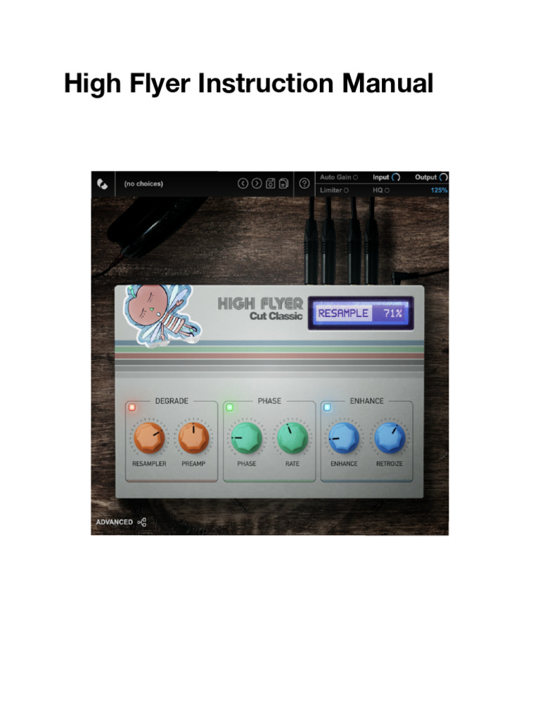 Cut Classic High Flyer Manual | PDF | Resonance | Sound Production