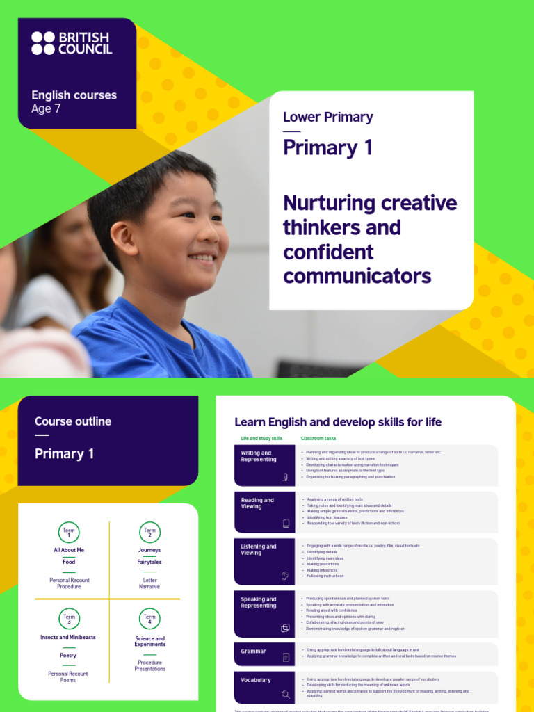 BCSG Flyer Lowerprimary Primary 1 RGB 20240823 Official v01 | PDF ...