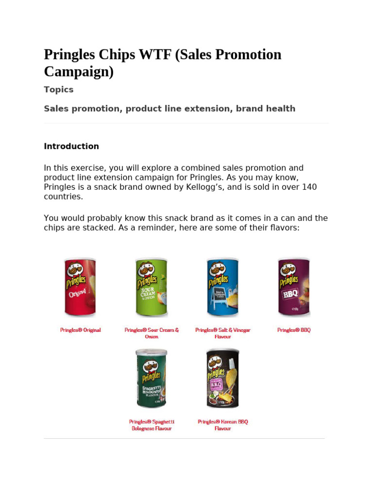 Pringles WTF Campaign Analysis | PDF | Brand | Mass Media