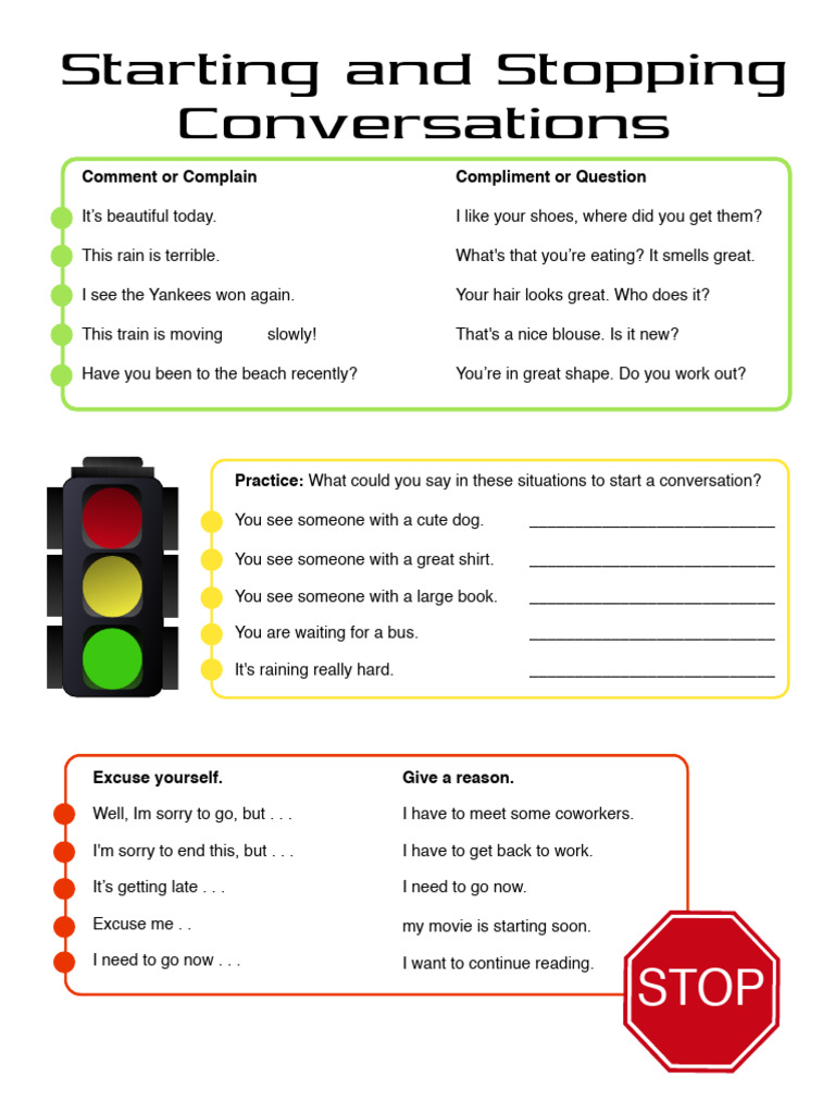 Starting and Ending Conversations | PDF