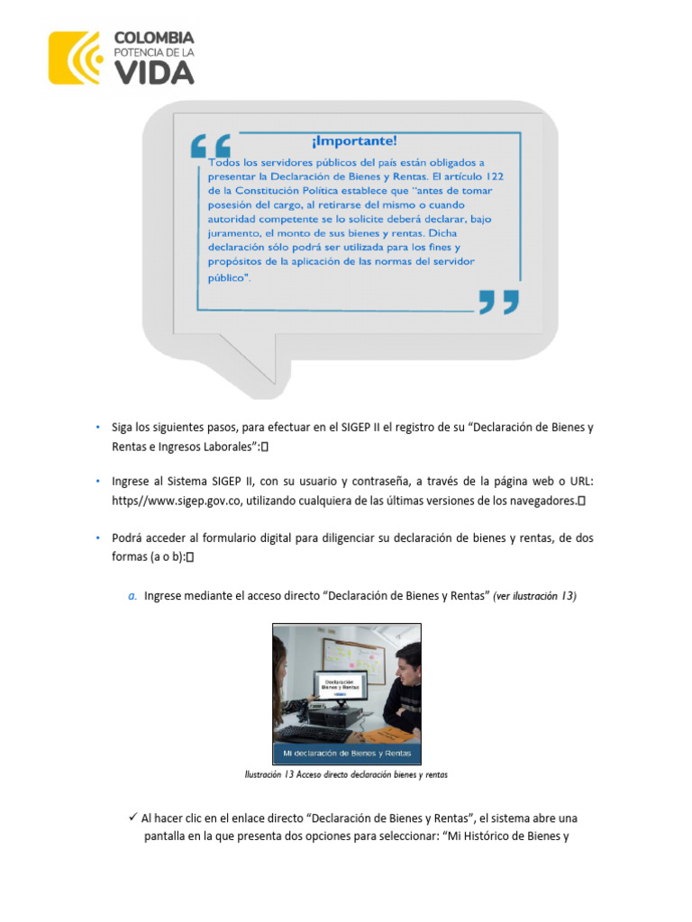 Registro de Bienes y Rentas en SIGEP II | PDF | Parentesco